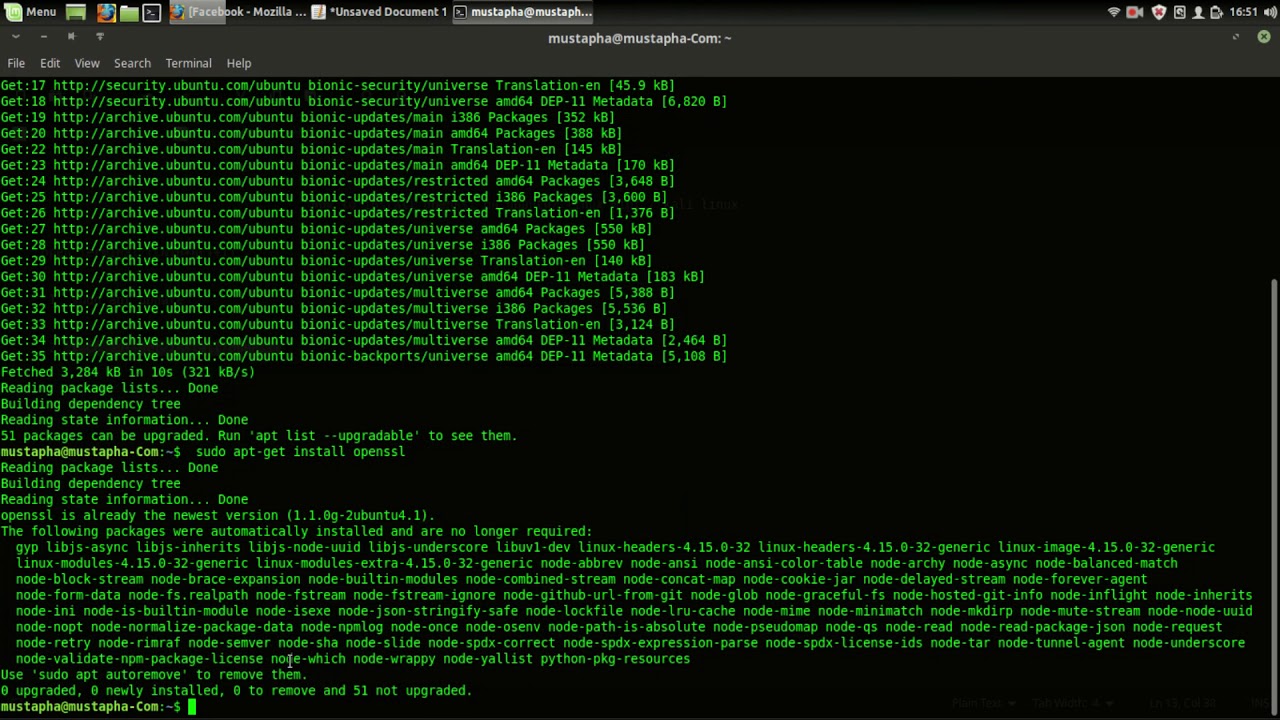 how to install openssl on ubuntu/ linux mint,/ kali linux