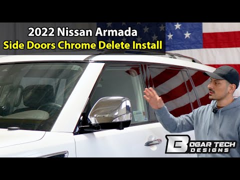 Nissan Armada 2017-2024 Side Chrome Delete Install