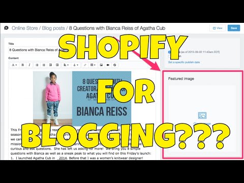 Using Shopify as a Blogging Platform Instead of Wordpress, is that Stupid?