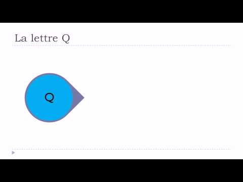 French lesson # The letter Q with the vowels