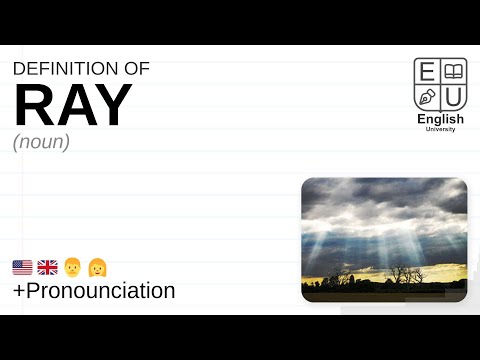 RAY meaning, definition & pronunciation | What is RAY? | How to say RAY