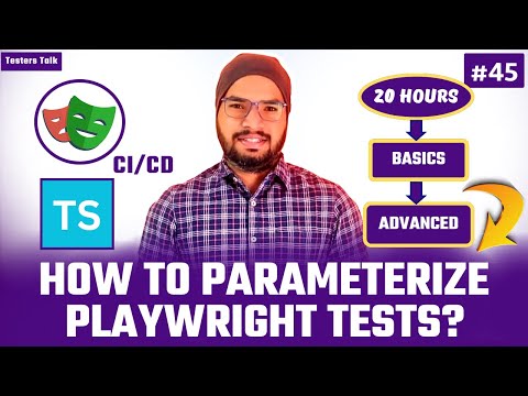 Playwright TypeScript #45 How to Parameterize Tests in Playwright? | Playwright Tutorial