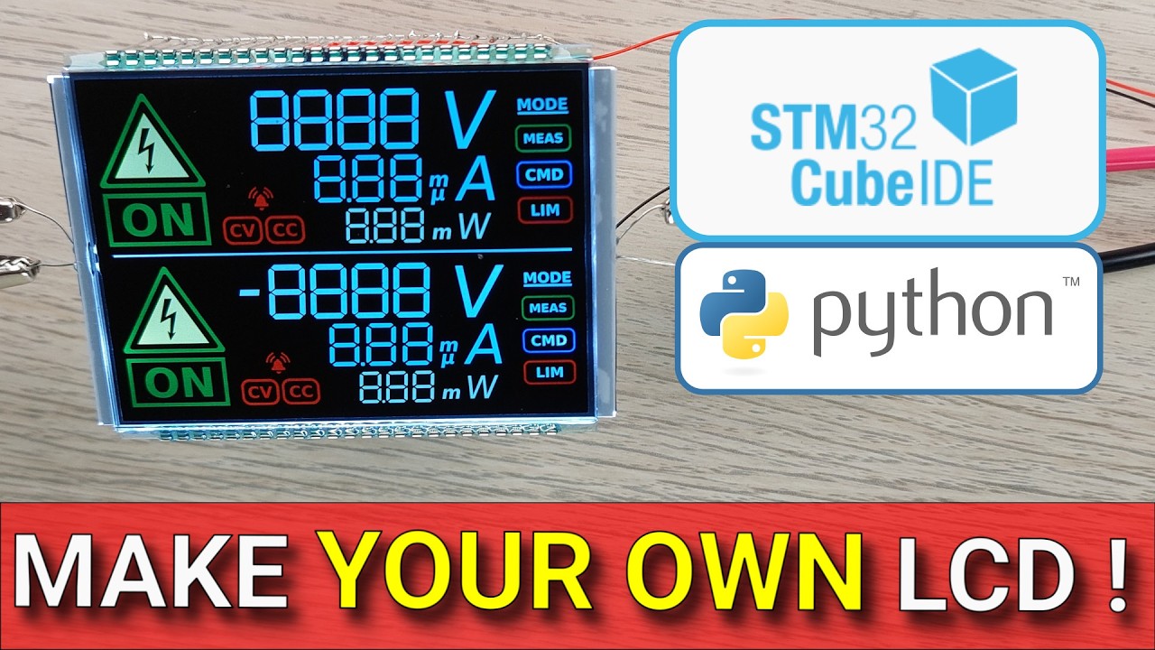 Custom LCD: STM32 Programming & Python Testing