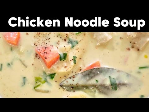 Homemade Cream of Chicken Noodle Soup Recipe (Better than Grandmas)