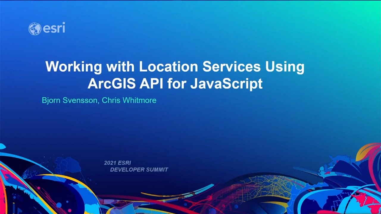Working with Location Services Using ArcGIS API for JavaScript