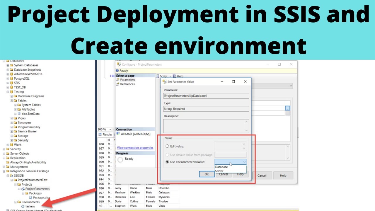 68 Project Deployment in SSIS and Create environment