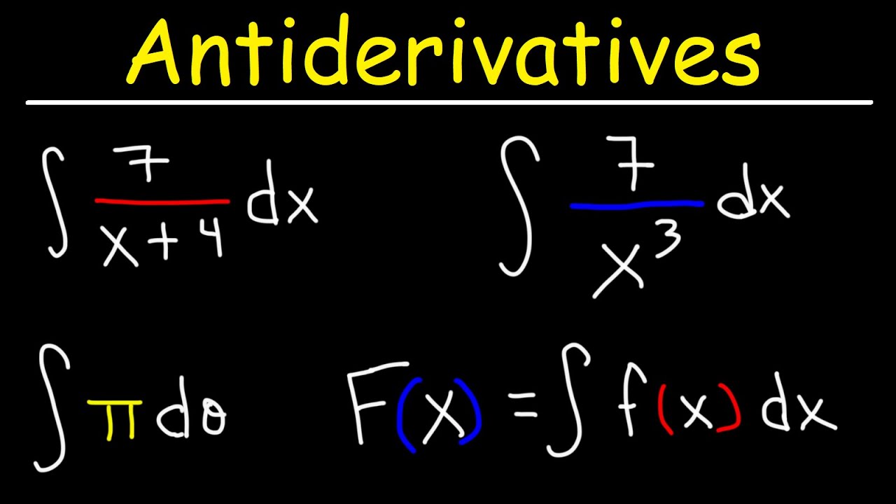 Antiderivatives