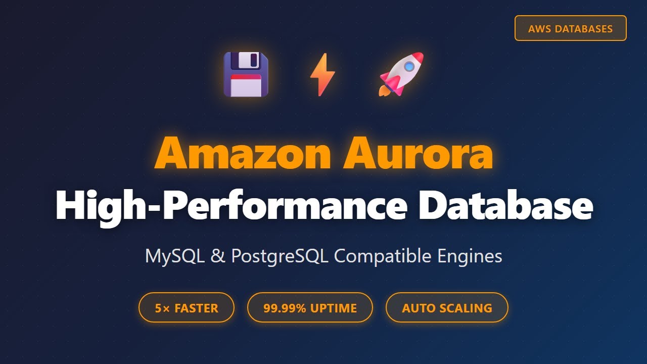 Amazon Aurora Explained: AWS High-Performance MySQL & PostgreSQL Database Tutorial