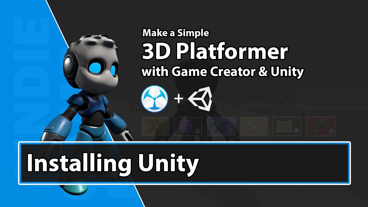 Unity Game Creator Tutorial - 01 - Make a 3D Platformer - Start Installing Unity