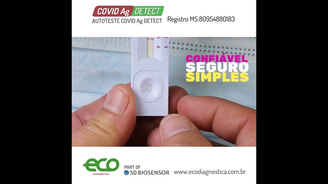 Autoteste COVID-19 (SARS-CoV-2 Coronavírus)AG Eco Detect | Farmadelivery
