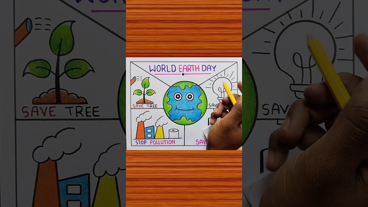 Earth Day Chart / Earth Day Poster Drawing / World Earth Day Drawing #shorts #earthday
