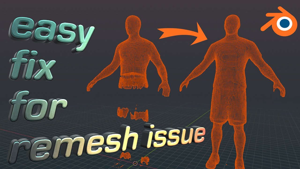 Fixing a Remesh modifier problem in Blender