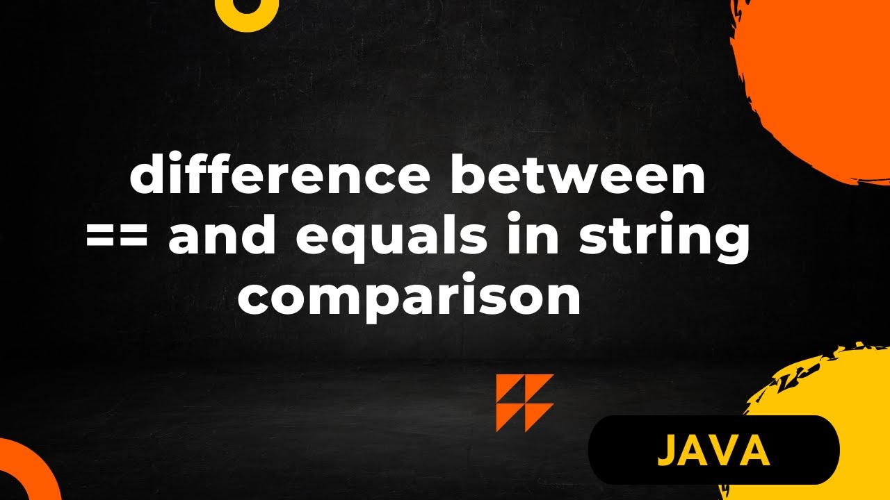 What is the difference between == and equals in string comparison