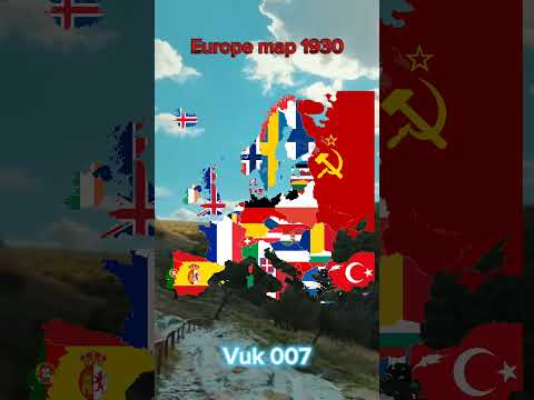 Europe map 1930