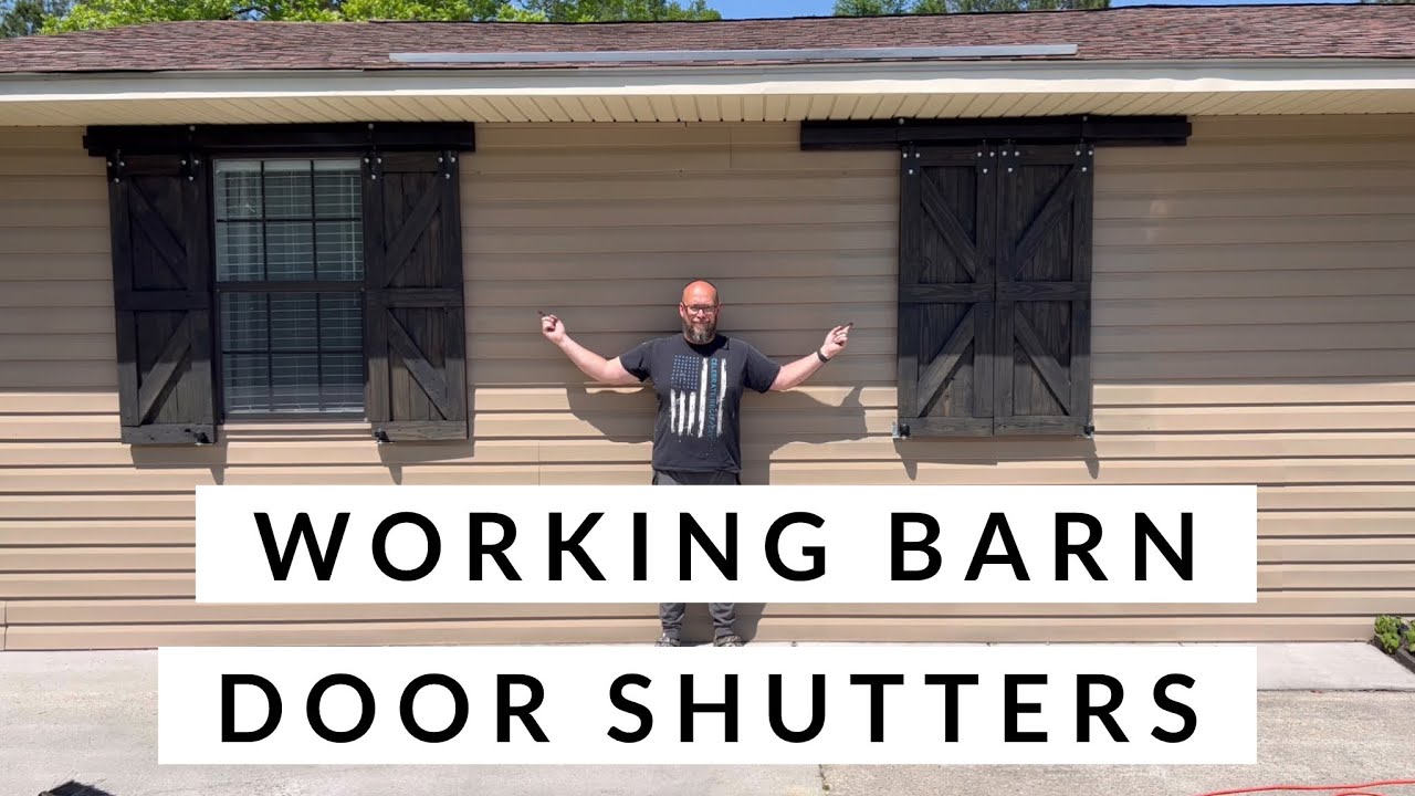 How to build working barn door shutters for your home