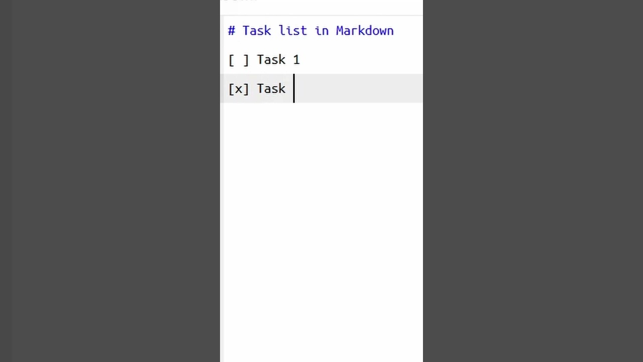 Create a Task List in Markdown ✅