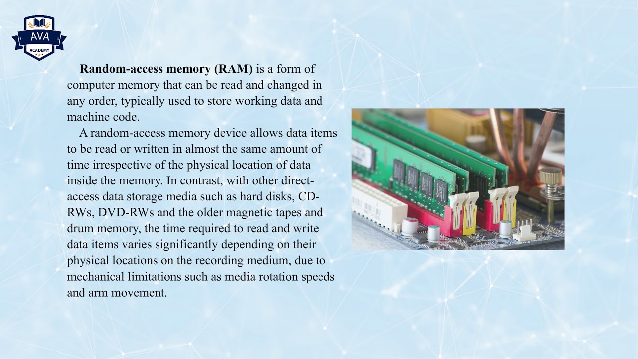 Online Course IT | Module 3 - Hardware ; Topic 6 - RAM (Random Access Memory)