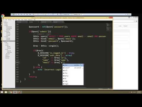 Learn Learn How to Build a Complete PHP Application with Login – Video ...