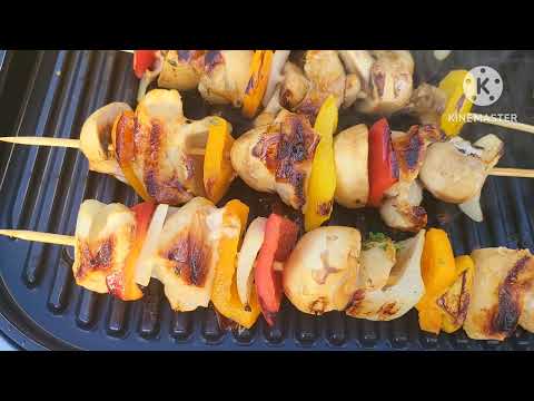 Grilled /smoked chicken kabobs