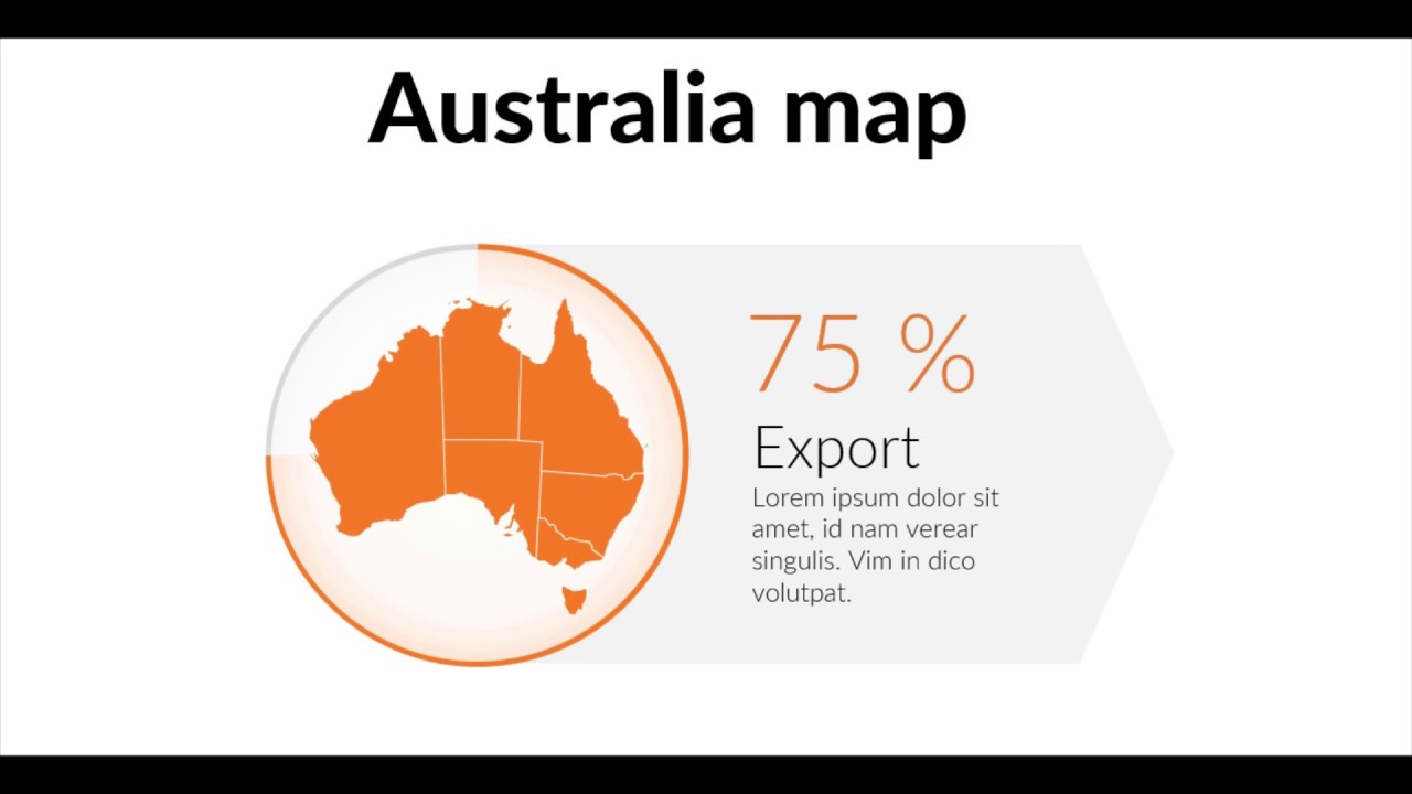 animated Australia map with stats in powerpoint. powerpoint tricks