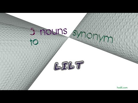 lilt - 5 nouns similar to lilt (sentence examples)