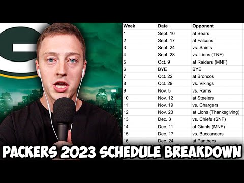 What I Think About The Packers 2023 Schedule