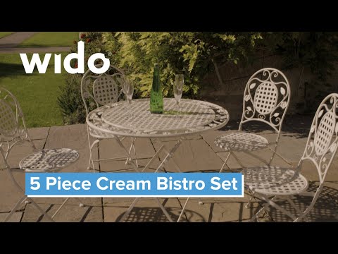 wido 5 Piece Cream Vintage Dining Set Product Video (FSVC2)