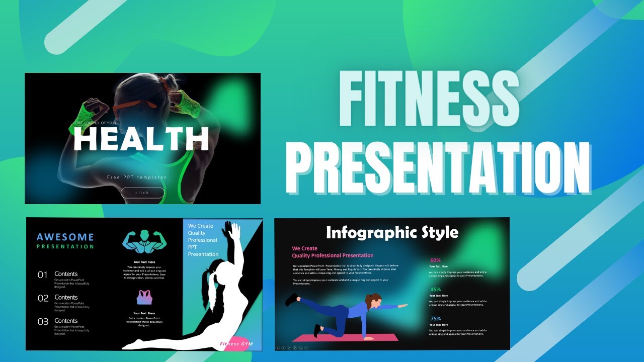 How to make a fitness presentation in PowerPoint?