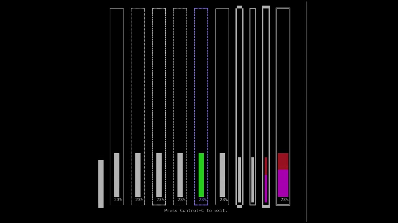 Unicode Progress Bar: Now with colors!
