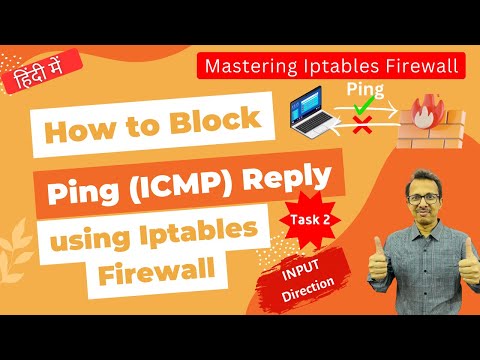 32 How to Block Ping (ICMP) Request using Iptables Firewall Demo | Mastering Iptables Firewall