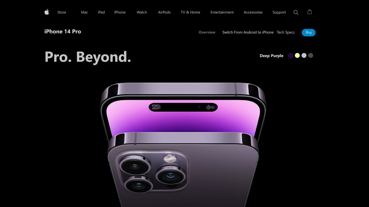 iPhone 14 Pro max Product Page (Figma) 2023 [PREVIEW]