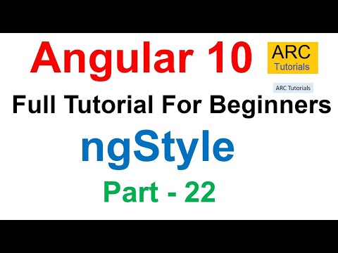 Learn Angular 10 Tutorial 22 ngStyle in Angular | Angular 10 Tutorial For Beginners - Mind Luster
