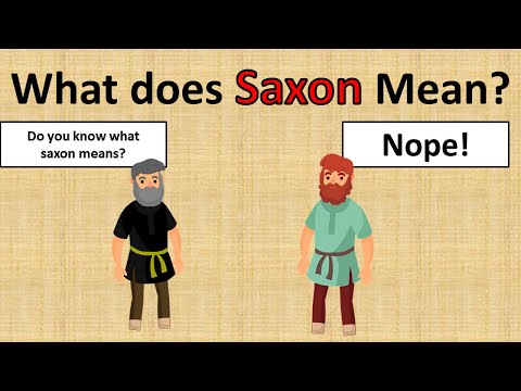 What does Saxon Mean?