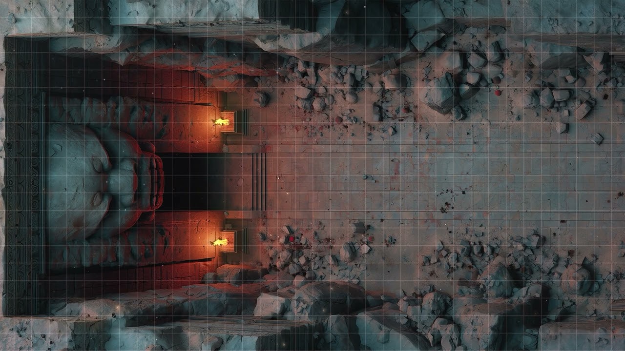 D&D | Onibane Part 3 Grid | Animated Battle Maps