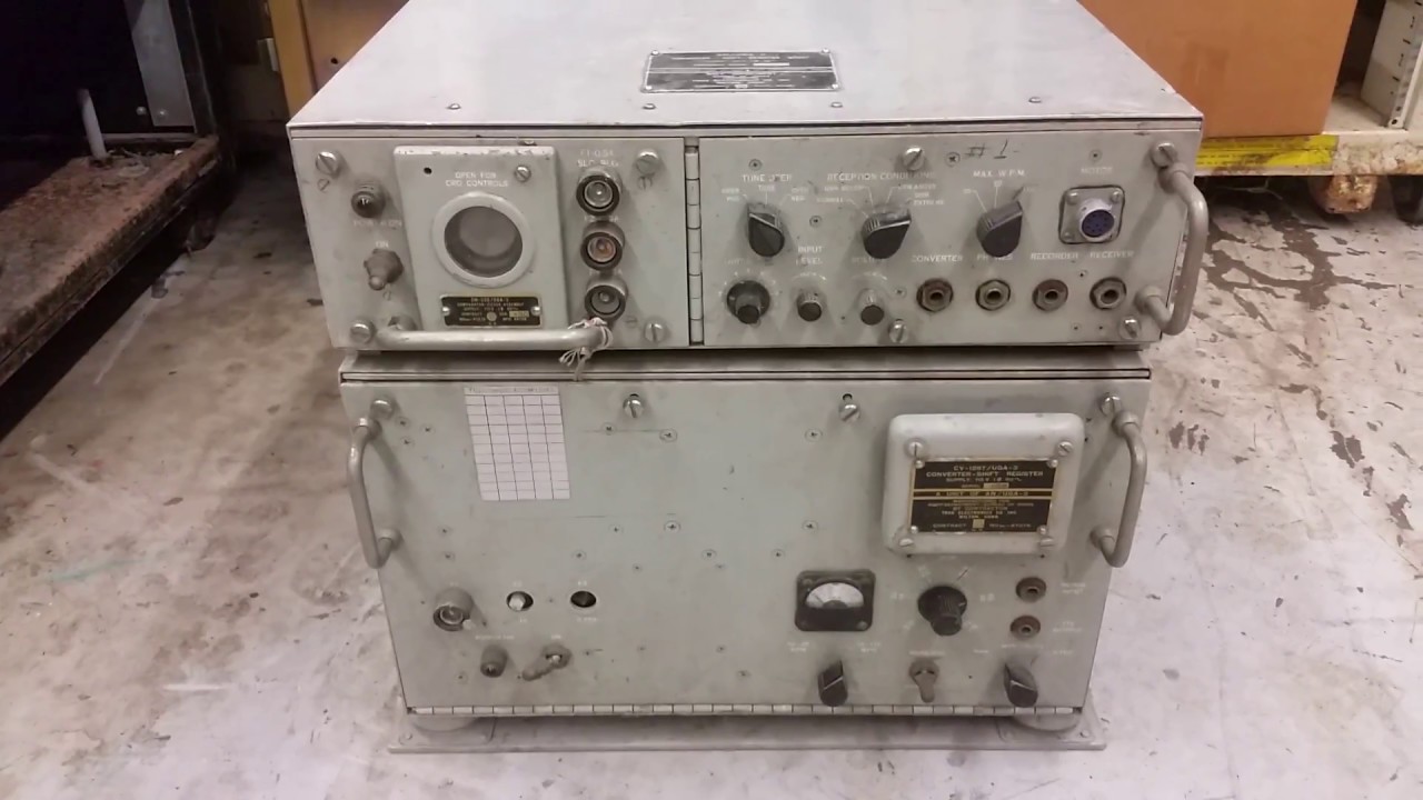 AN/UGA-3 Morse Code To Teletype Converter