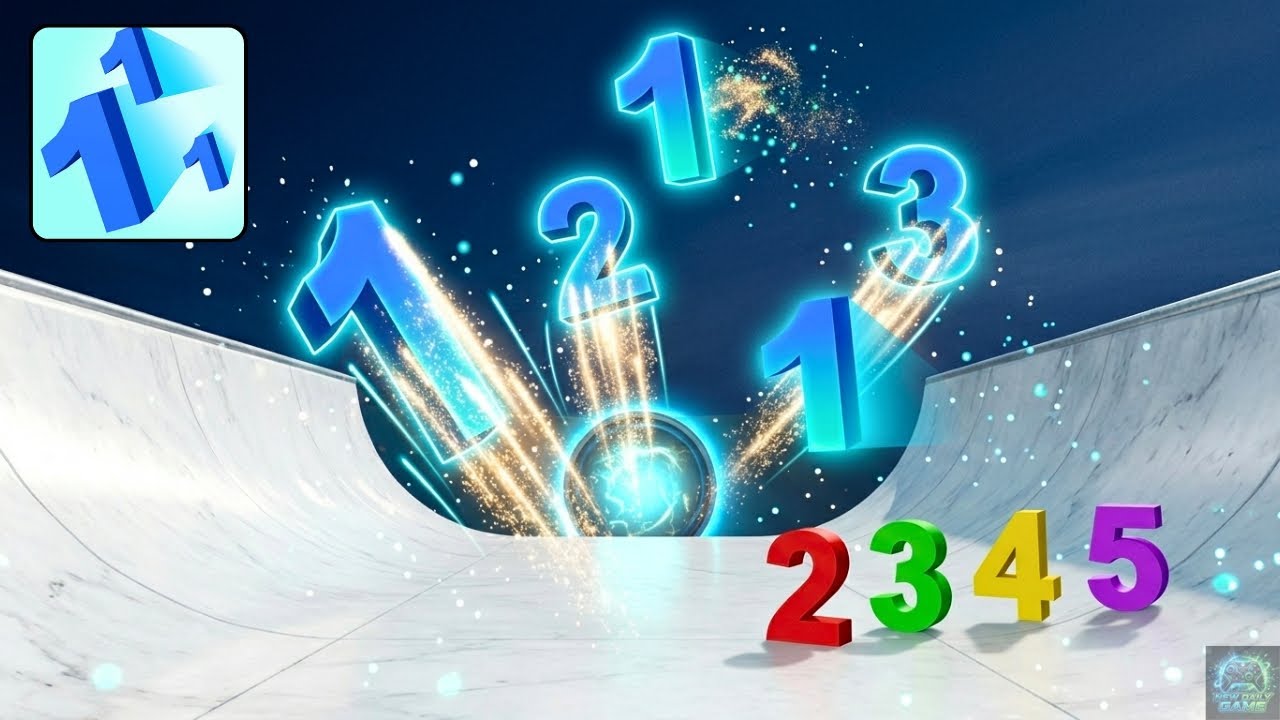 Number Merge Run : Gameplay Walkthrough Android Ios ( Math Game, Level Up ) 🎮