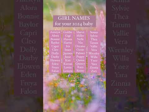 Baby girl names ideas for your 2024 baby! ✨ Which one would you choose? #baby #name #girl #names