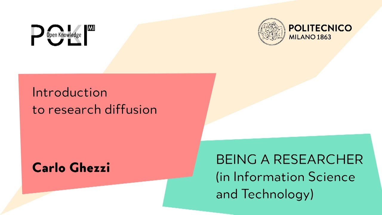 Introduction to research diffusion (Carlo Ghezzi)