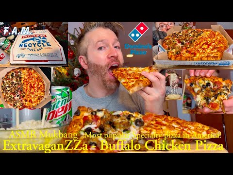 Dominoās Most Popular Pizza, Specialty Brooklyn ExtravaganZZa, New York Style Buffalo Chicken Pizza