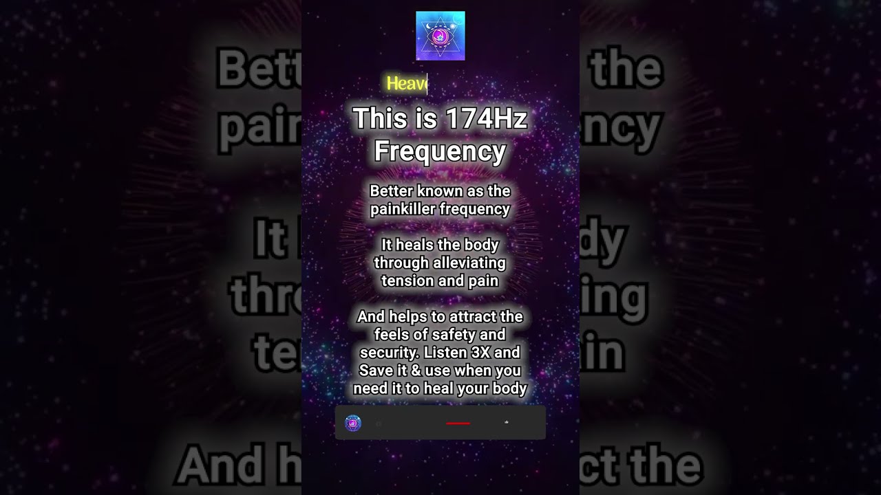 174Hz - Painkiller Frequency Music - Heal Your Body From Tension & Pain #shorts