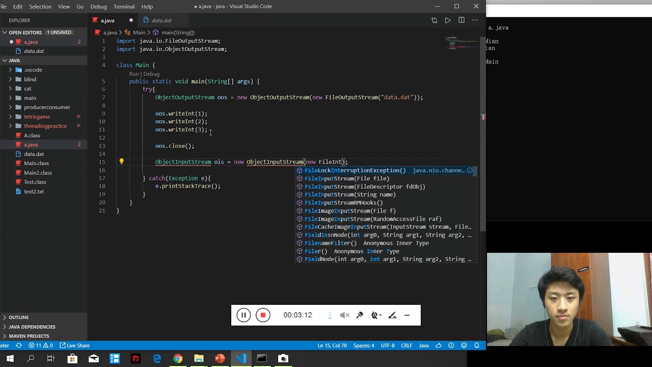 [English] [Introduction To Java] 32 Binary File I/O (Saving things as bytes!)
