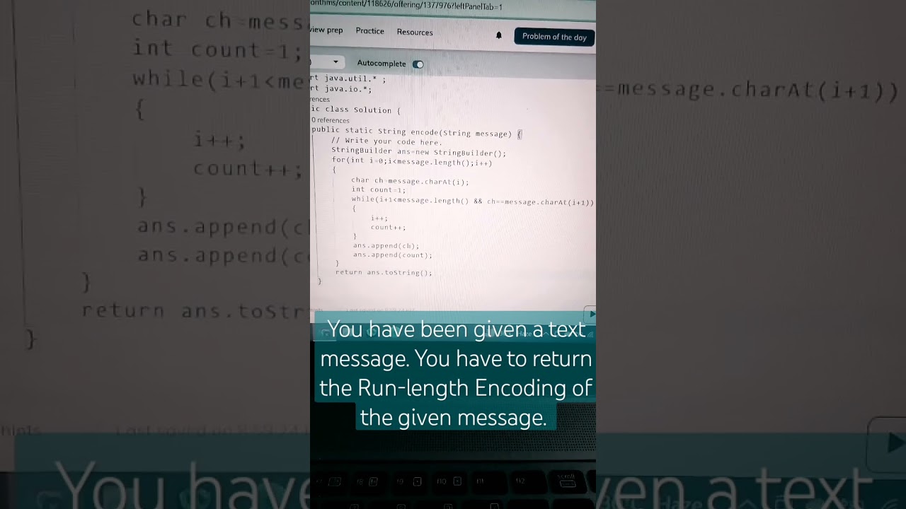 Encode the message #coding #javaprogramming #datastructures #datascientist