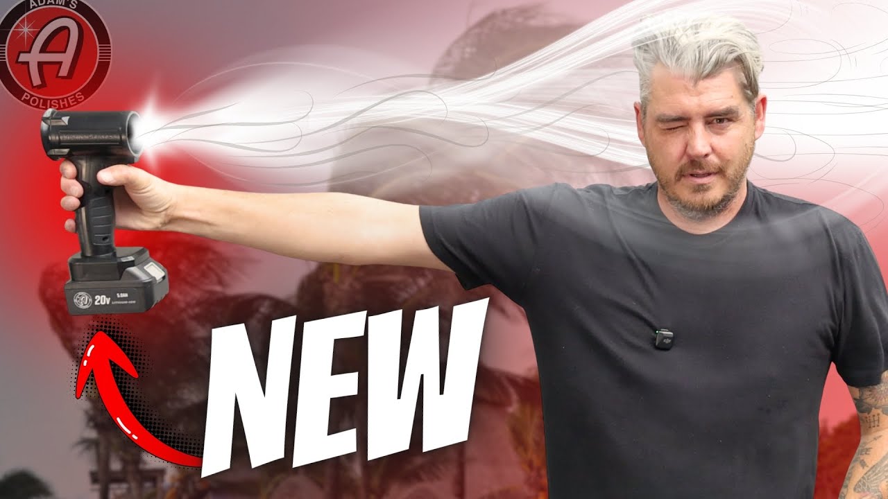NEW CORDLESS BLOWER FOR YOUR CAR! Adam's Cordless Mini Air Cannon Test