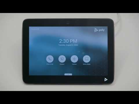 Poly TC10 Meeting Room Scheduling/Video Conferencing Touch Panel, Black ...