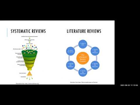 Workshop on Systematic Reviews