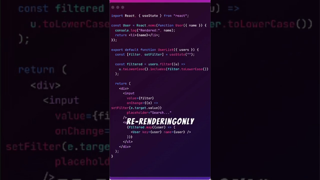 React Re Rendering FIXED with One Simple Trick