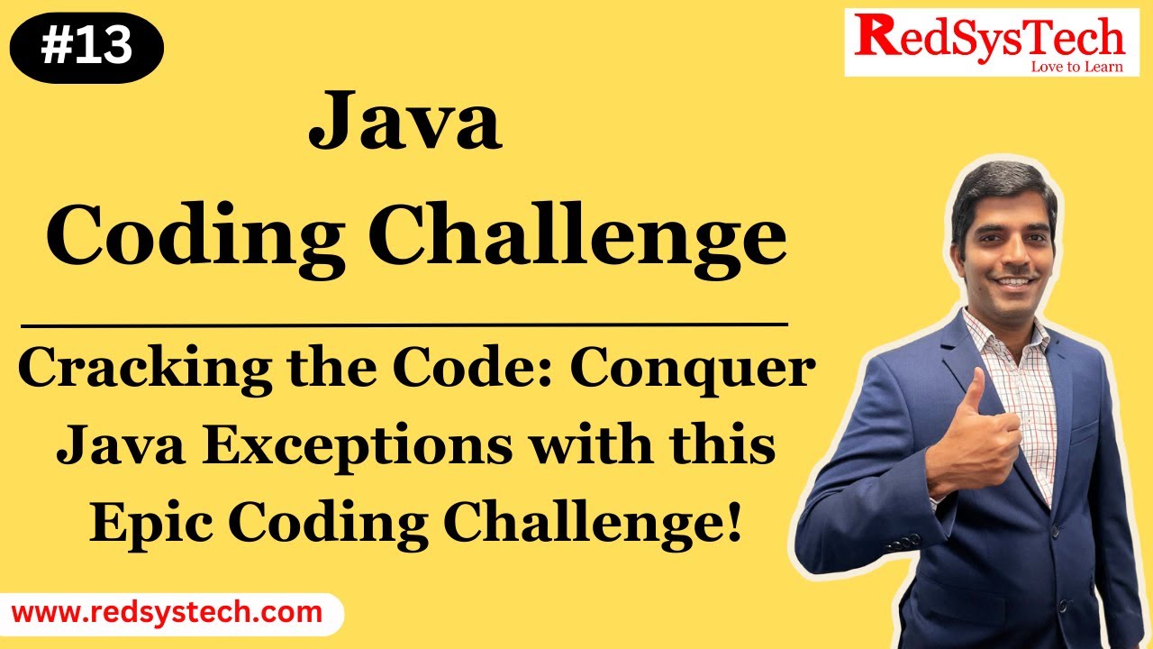 Cracking the Code: Conquer Java Exceptions with this Epic Coding Challenge! | Java  | | RedSysTech |