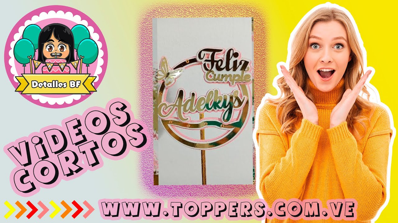 Cake Topper Motivo: Feliz cumpleaños