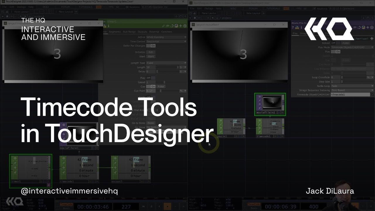 A Look at the New Timecode Tools in TouchDesigner - TouchDesigner Tutorial 154