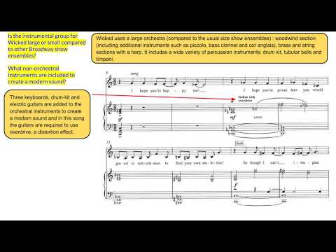 Defying Gravity - Wicked - Analysis 1 - ANSWER